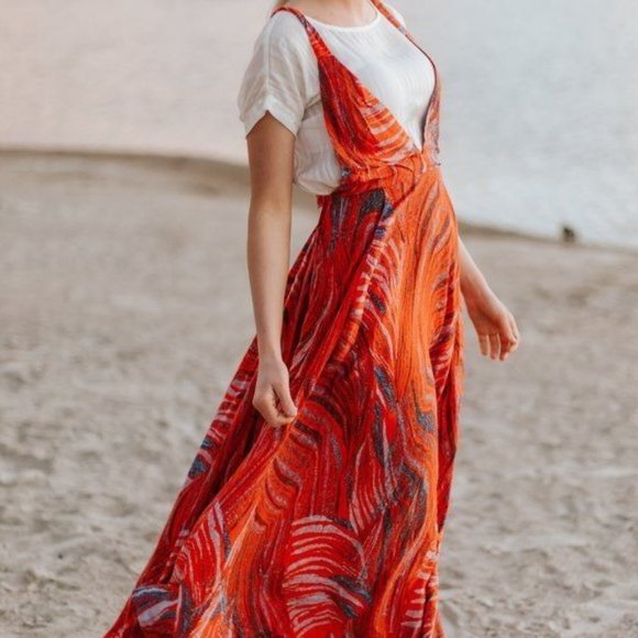 Free People | Dresses | Free People A Thousand Kisses Layered Maxi ...